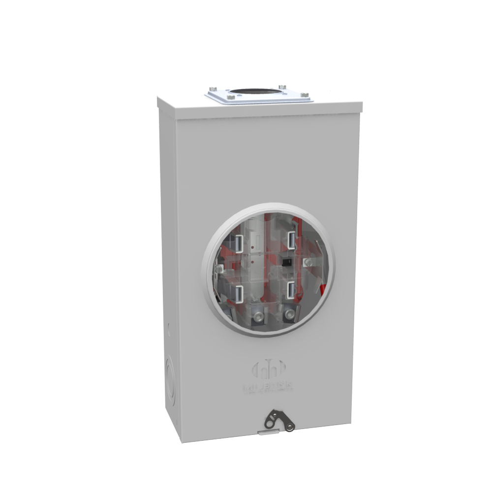 Milbank U9800-RRL-QG-BL-NE 4 Terminal Ringless Large Hub Open Adapt To ...