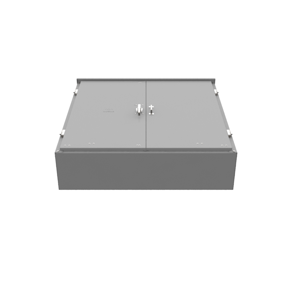 Milbank U1856-O-NE 12in-48in-48in Painted Steel Double Front Lift Off ...