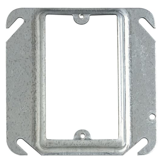 Steel-City 52C14 4" Steel Square Box Device Cover, 3/4" Raised, 5 cu.in ...