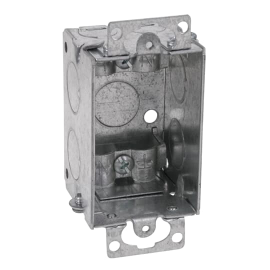 Steel City LXMWOW-25 3 x 2 Inch Gangable Steel Switch Box with Ears and ...
