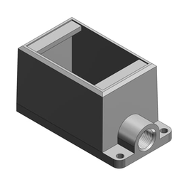 Thomas & Betts | 1/2 INCH, 1G-DEEP BOX, IRON, D-END | HESCO