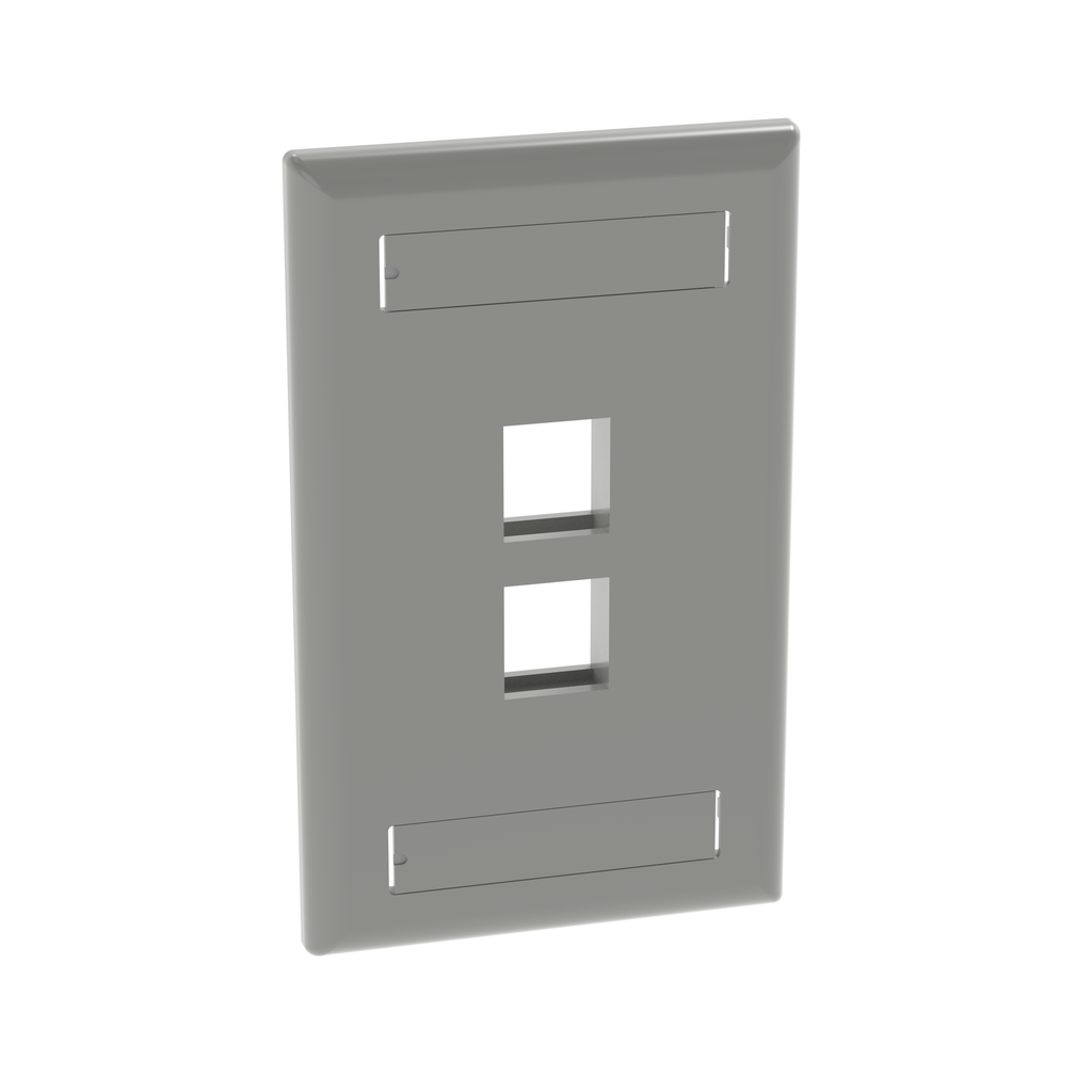 PAN NK2FIGY NetKey® Faceplate, 2-Po | Cooper Electric