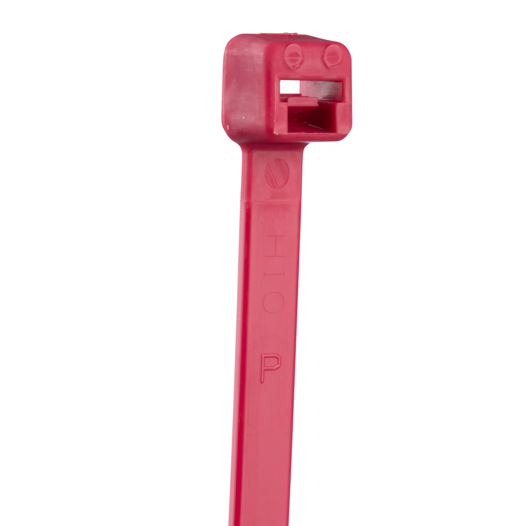 Panduit PLT1M-C2 Cable Tie, 3.9"L (99mm), Miniature, Nylon, Red ...