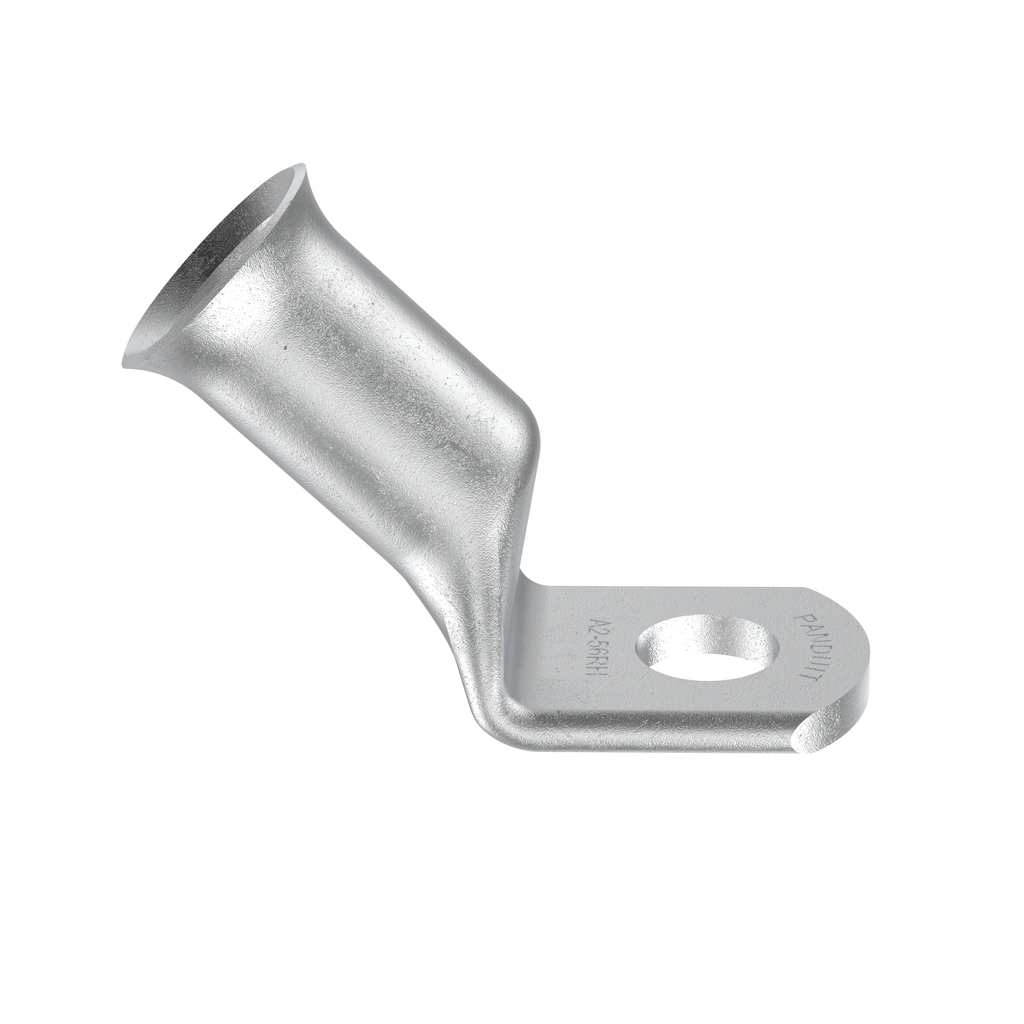 Pan-Lug™ A2-56RH-C Comp. Lug, 2, Tin Plt Copper, 45°, One 0.31" Stud, PK100
