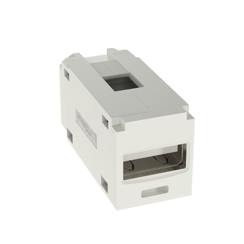 Panduit CMUSBAAIW Mini-Com® USB Coupler | Viking Electric