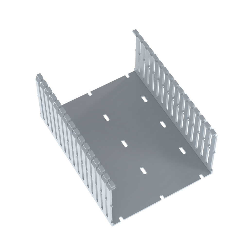 Panduit F6X4LG6 6 Foot x 6 x 4 Inch Light Gray PVC Narrow Slotted ...