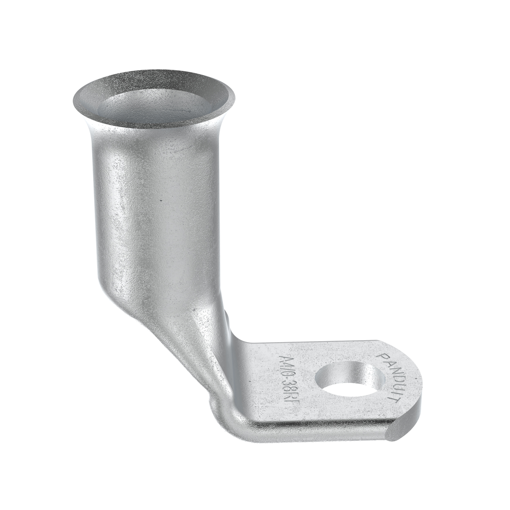 Pan-Lug™ A4/0-38RF-C Comp. Lug, 4/0, Tin Plt Copper, 90°, One 0.37 ...