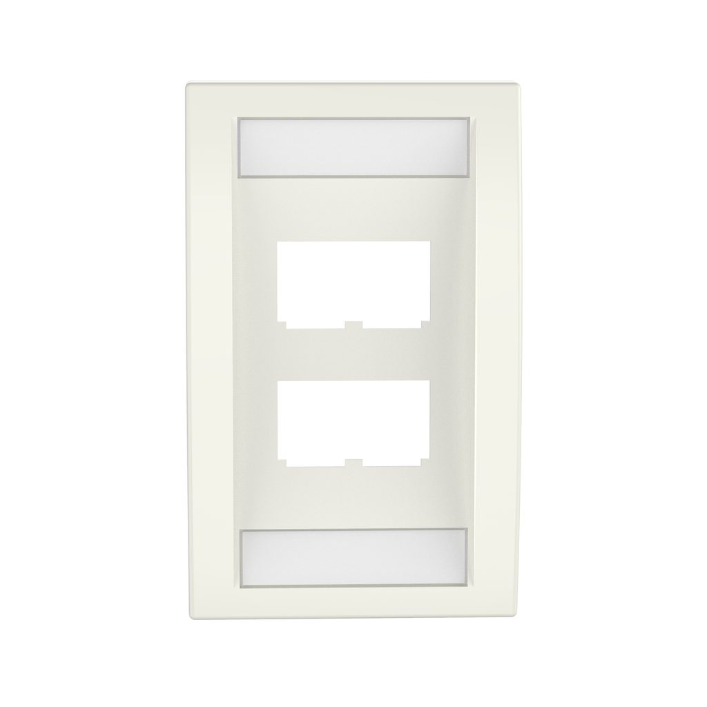 Panduit CFPE4IWY Mini-Com® Faceplate, 4 | Viking Electric