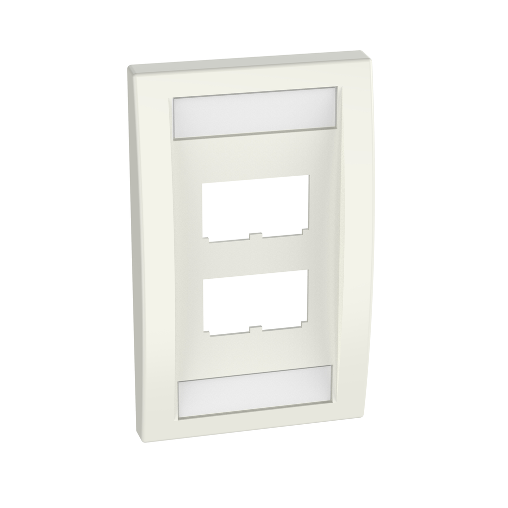 Panduit CFPE4IWY Mini-Com® Faceplate, 4 | Viking Electric