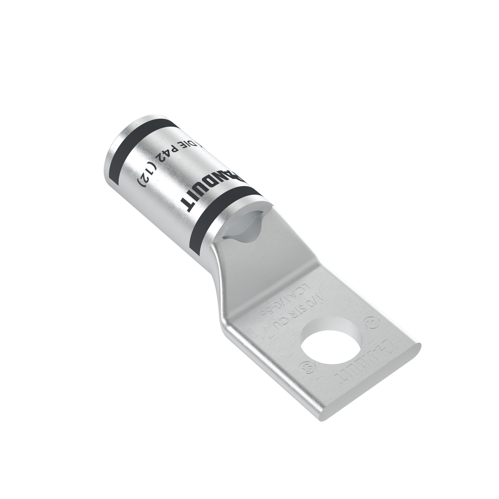 Pan-Lug™ LCA1/0-56-X Comp. Lug, 1/0, Tin Plt Copper, Strt, One 0.31 ...