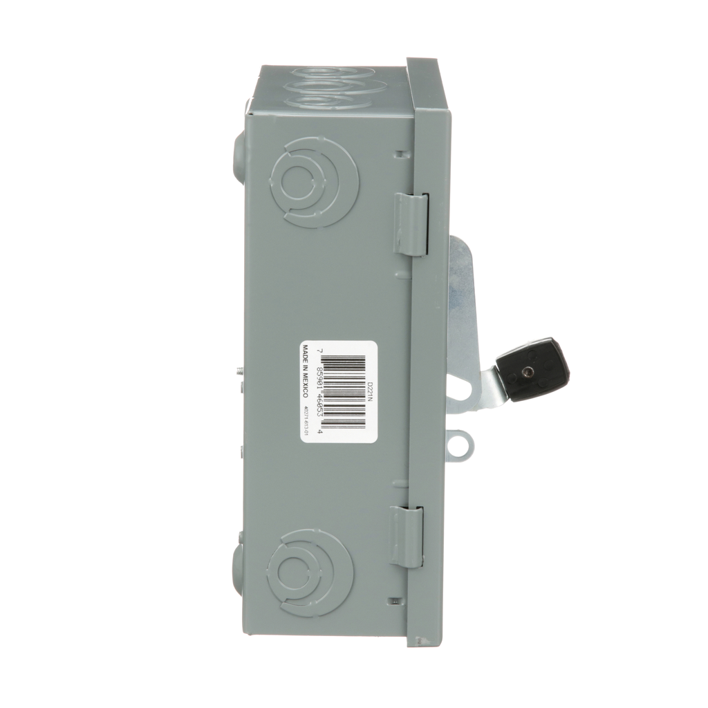 Square D D221N Safety Switch Fusible 30A 2P NEMA-1 240V , Single Throw ...