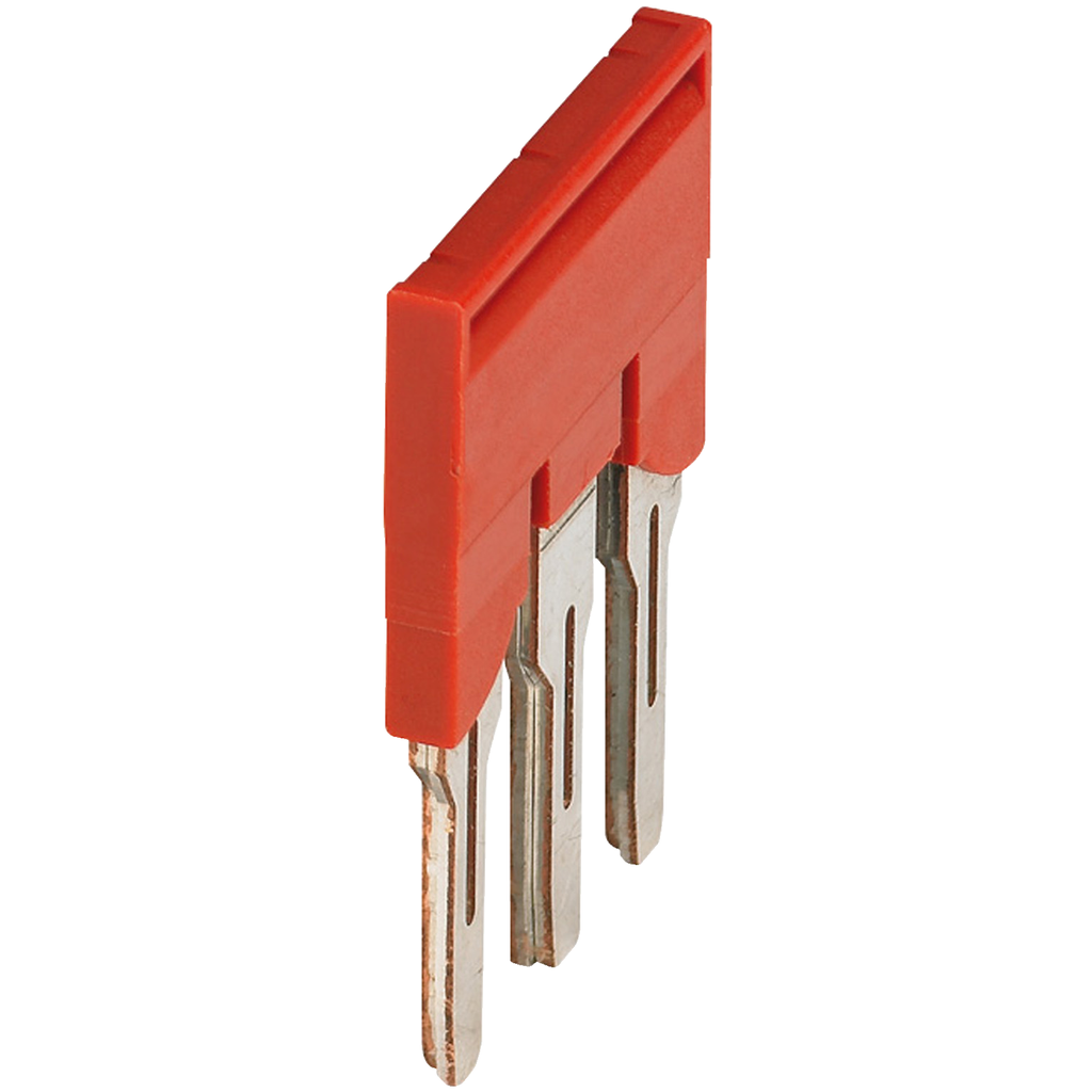 PLUG-IN BRIDGE, 3PTS FOR 6MM² TERMINAL BLOCKS, RED | Mayer Electric