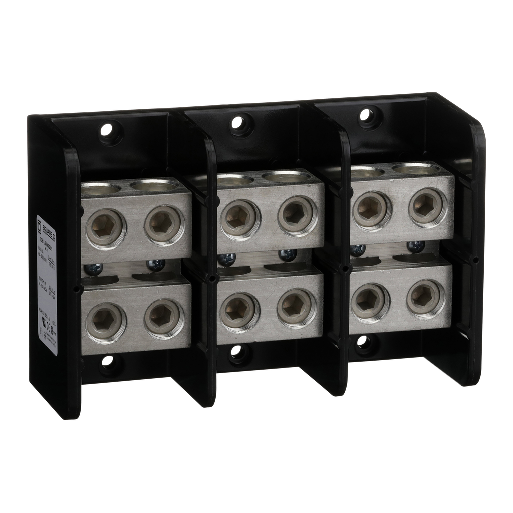Square D 9080LBA3652021 600 Volt 760 Amp Power Distribution Block ...