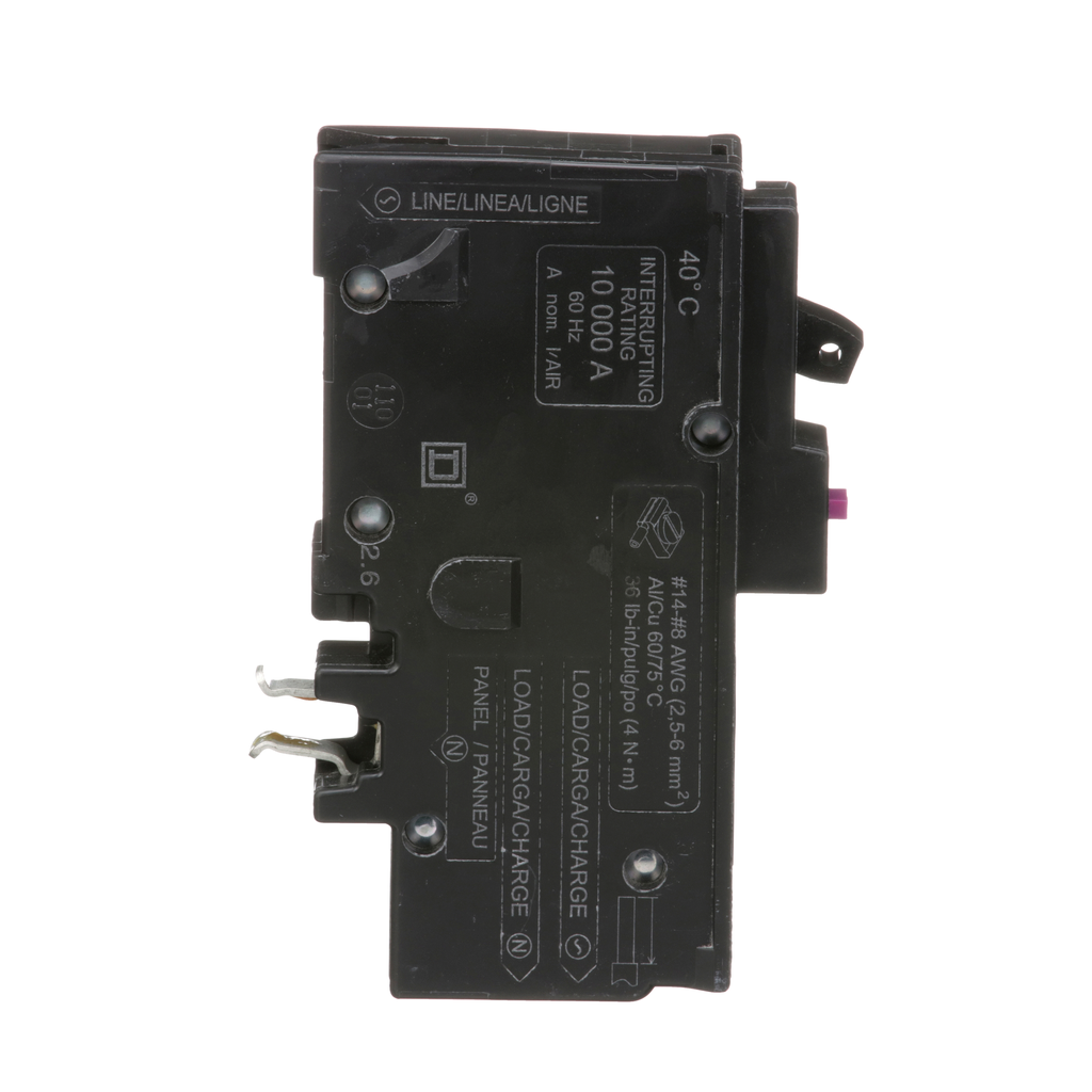 Square D HOM120PDF 1-Pole 20 Amp 120 Volt Plug-On Thermal Magnetic ...
