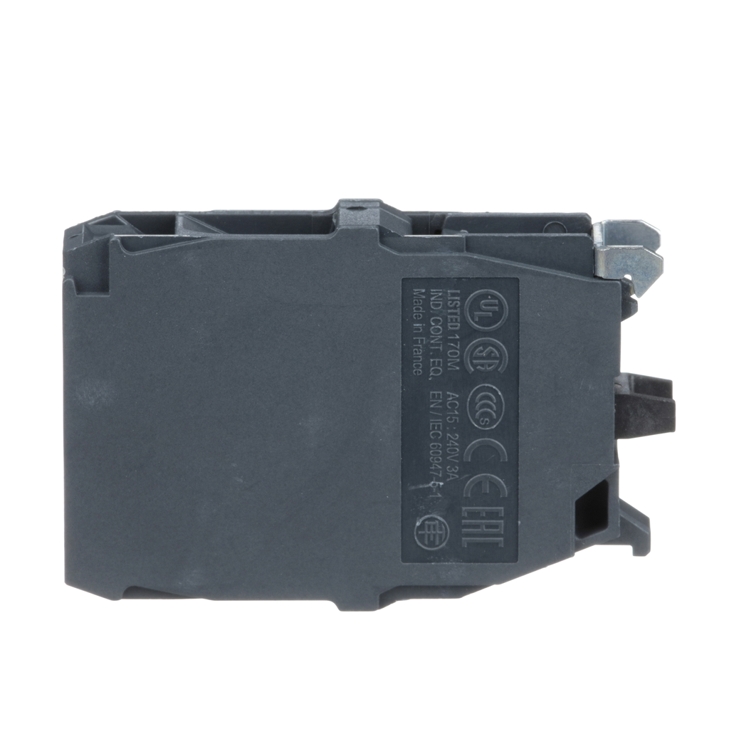 Square D ZBE205 22 mm 1NO 1NC Standard Double Push Button Contact Block ...