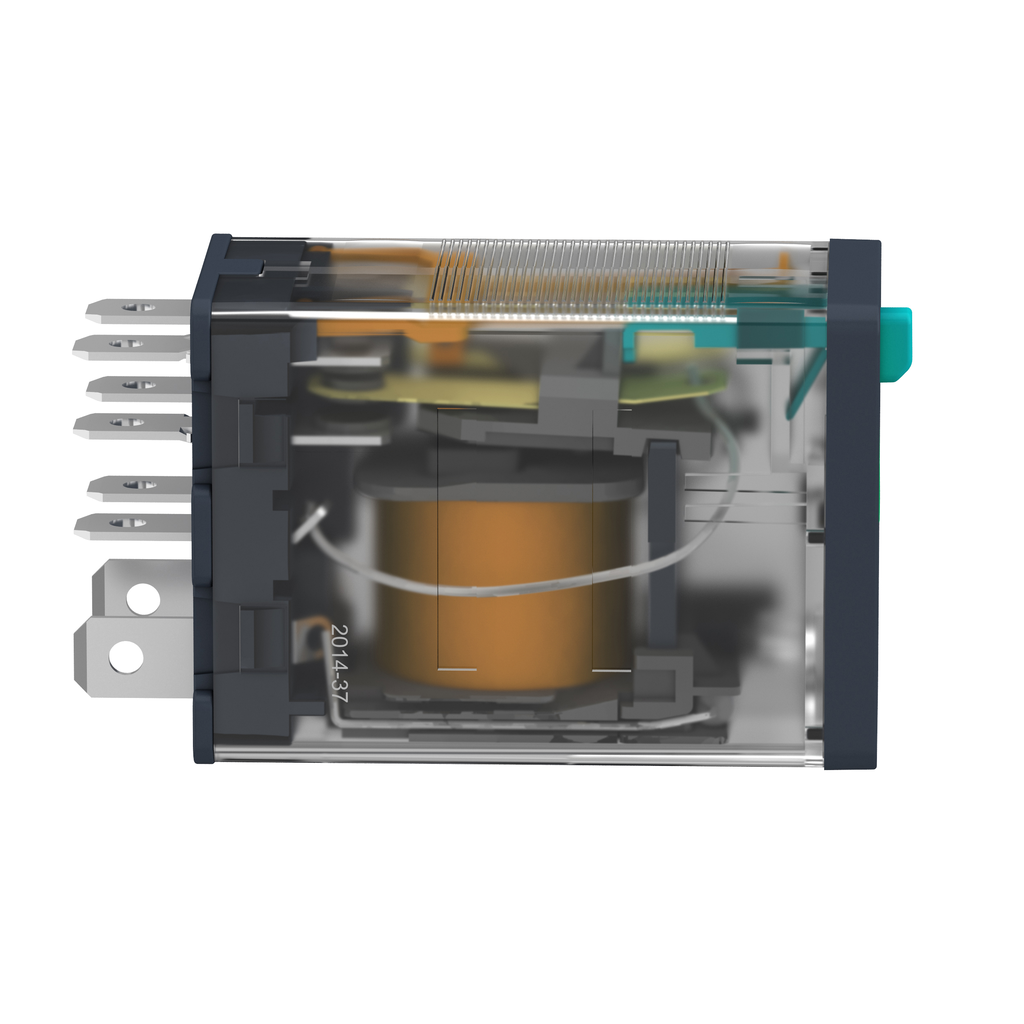 Square D RPM22BD 24 VDC 15 Amp 2NO 2NC Din Rail/Panel Mount Plug-In ...