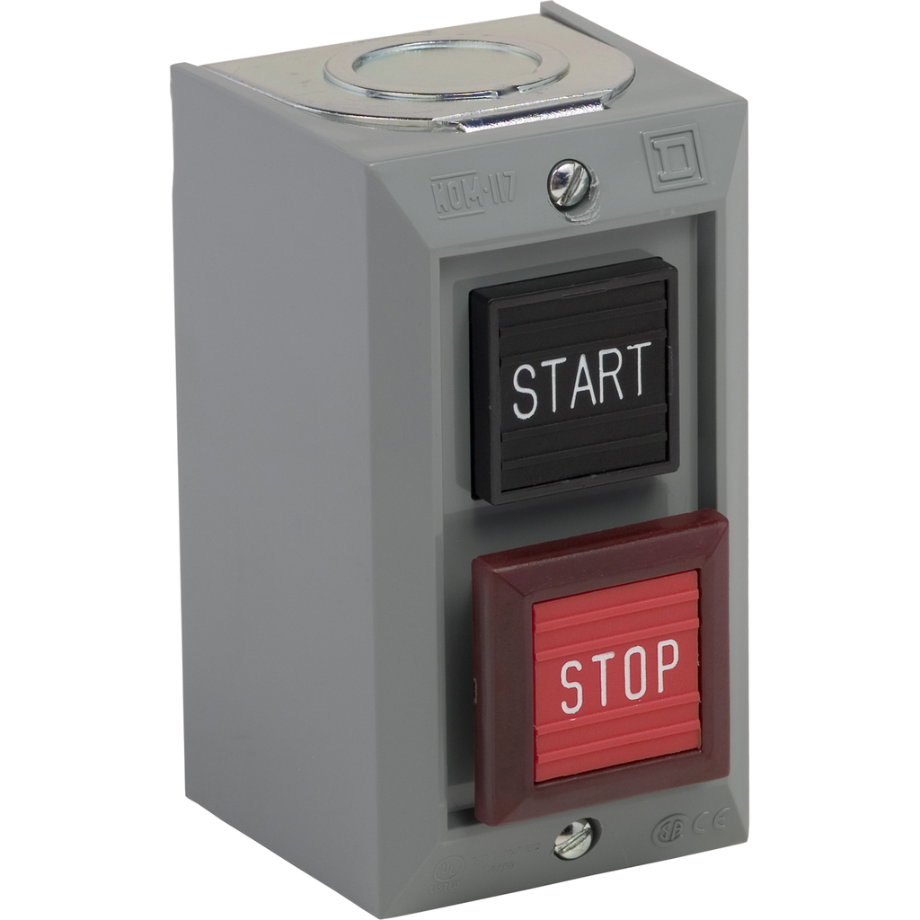 Square D 9001BG203 600 VAC 5 Amp 1NO 1NC NEMA 1 Plastic Push Button Control Station | Cooper ...