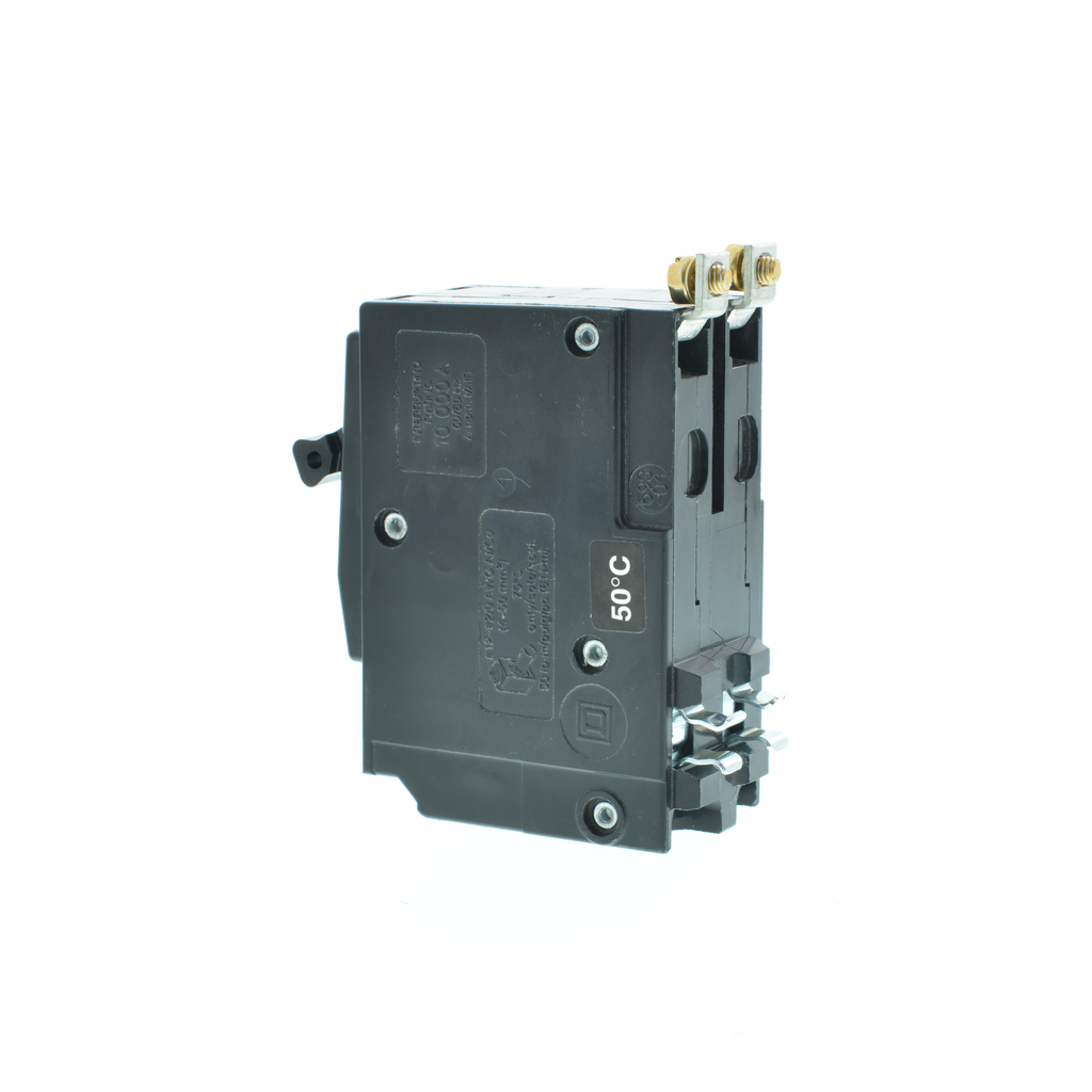 Mini circuit breaker, QO, 100A, 2 pole, 120/240VAC, 10kA, bolt on mount ...
