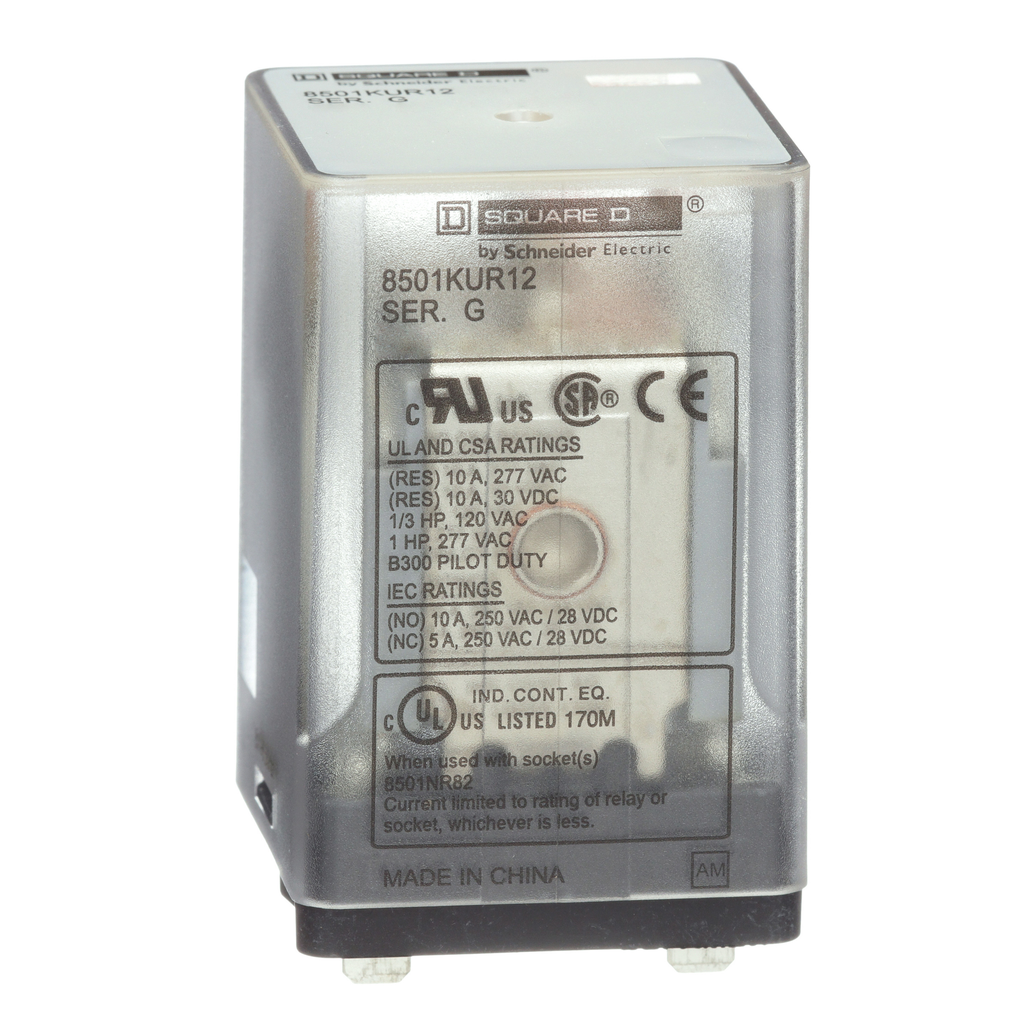 SQD 8501KUR12V24 Plug in relay, Typ | Cooper Electric
