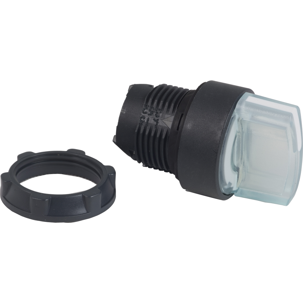 Head for illuminated selector switch, Harmony XB5, dark grey plastic ...