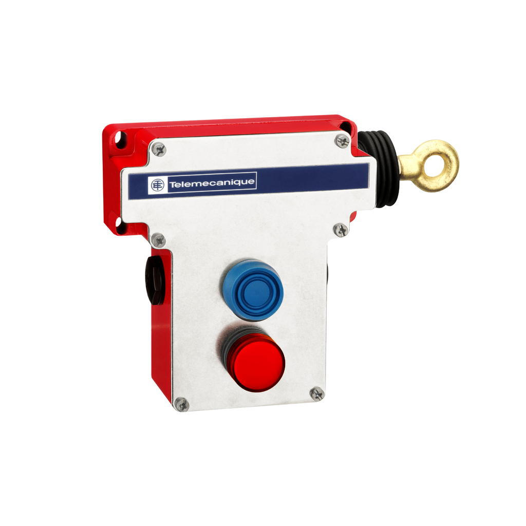Latching emergency stop rope pull switch, Telemecanique rope pull ...