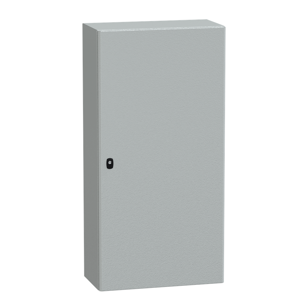 Wall mounted steel enclosure, Spacial S3D, plain door, with mounting ...