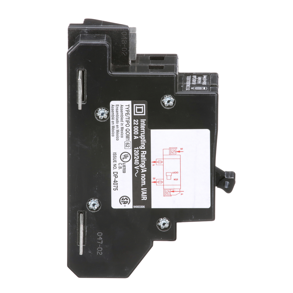 Square D QOM100VH Main Circuit Breaker 100A 120/240V 1Ph 2P , Bolt-On ...