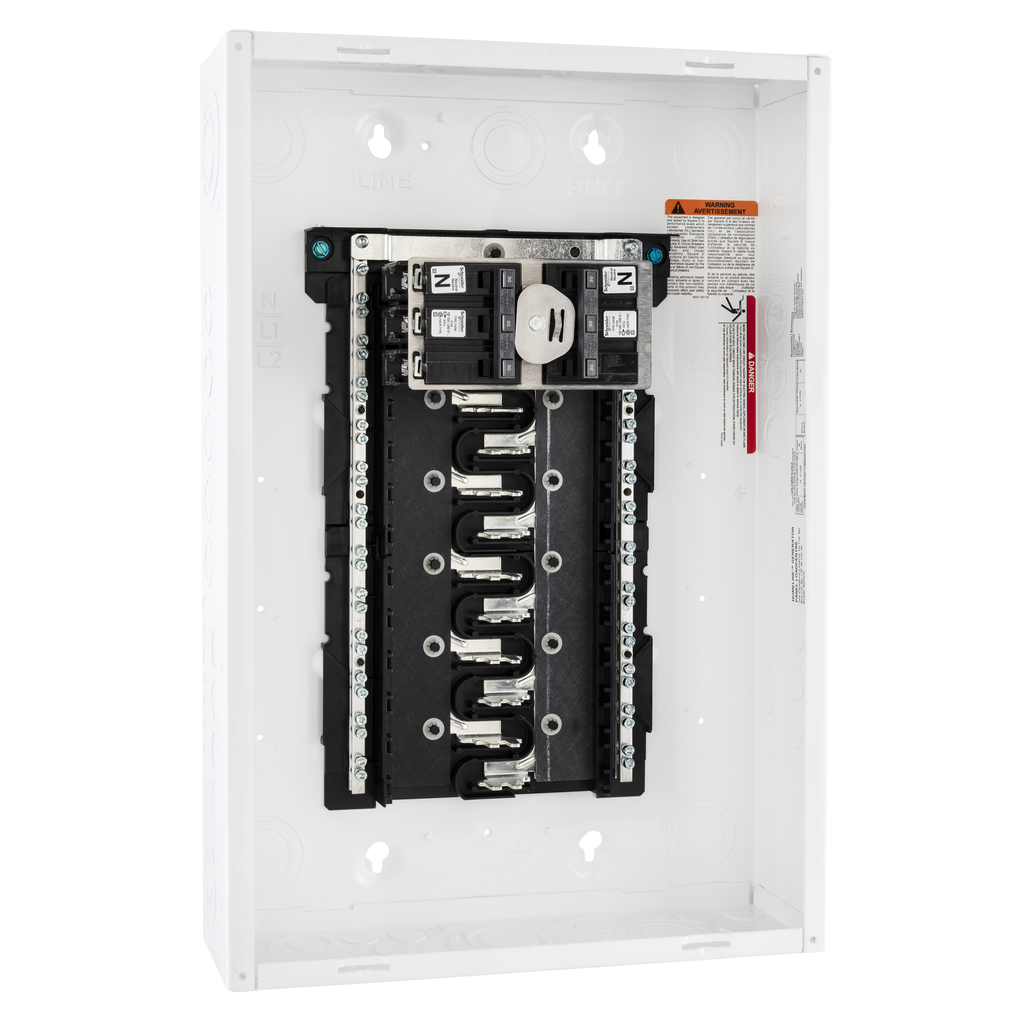 Generator panel, Homeline, 20 spaces, 38 circuits, 30A main breaker ...