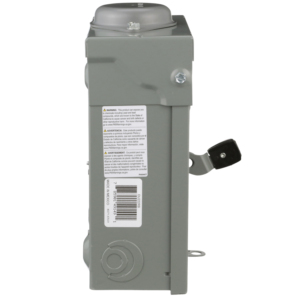 Square D DU222RB Safety Switch Not Fusible 60A-240V-2P NEMA-3R , Single ...
