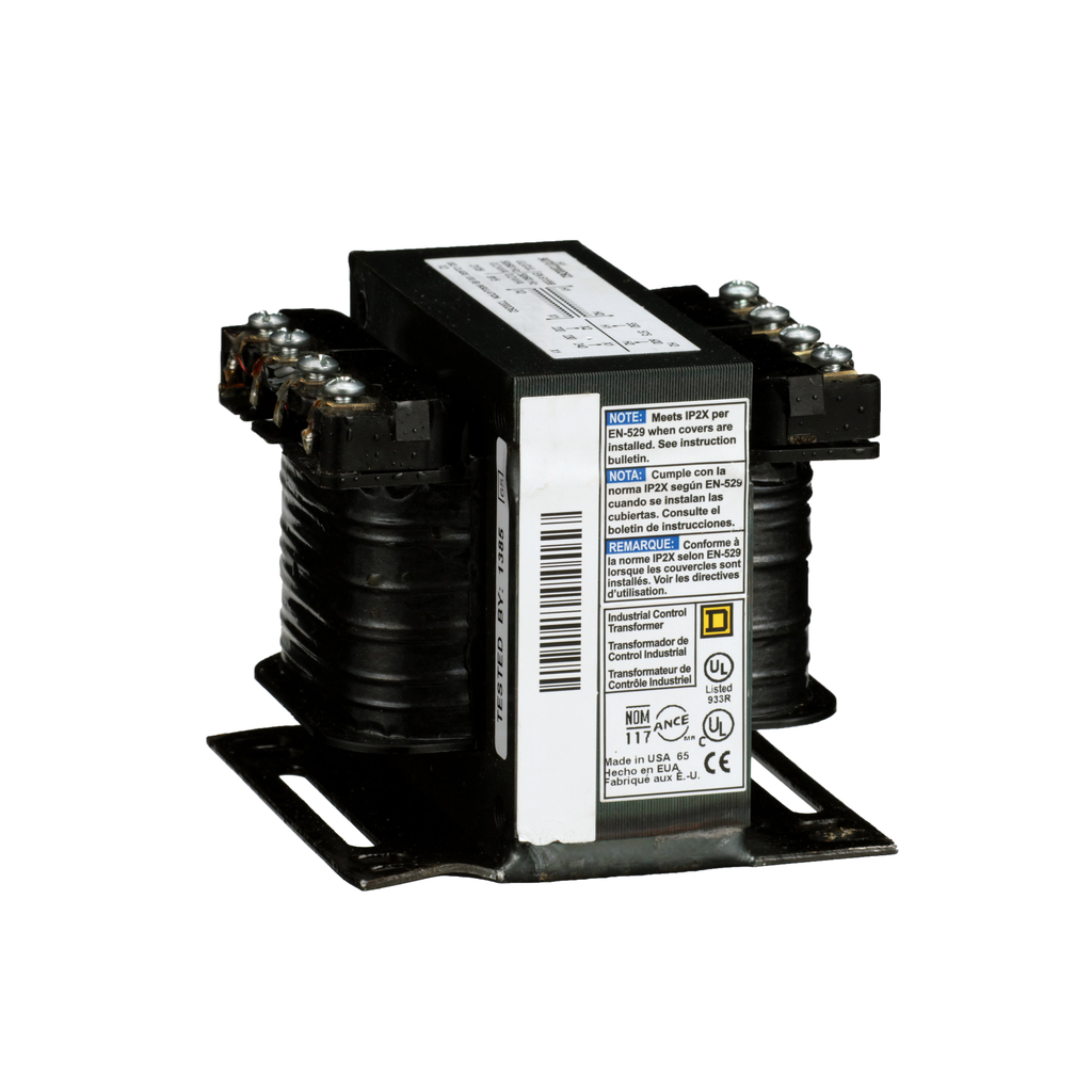 9070T200D62 - Transformer, Type T, industrial control, 200VA, 1 phase ...