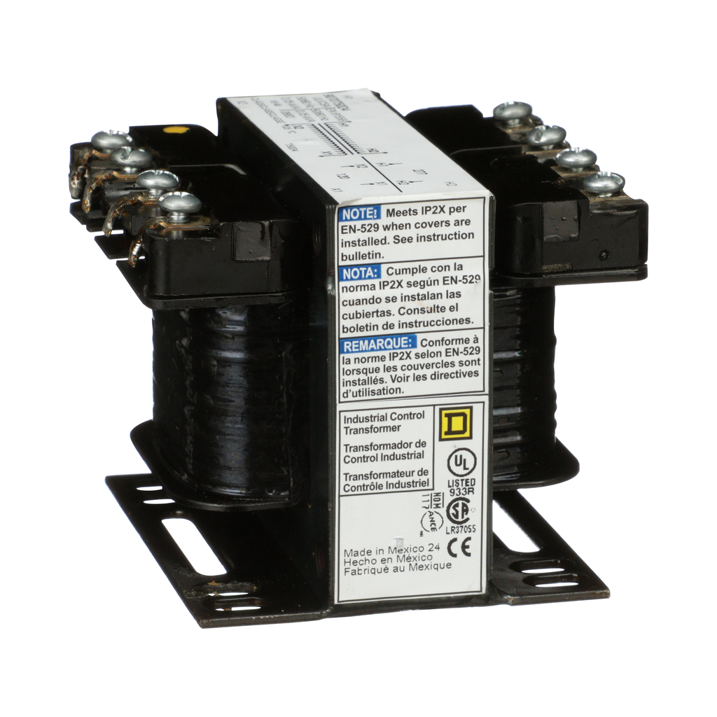 9070T50D4 - Transformer, Type T, industrial control, 50VA, 1 phase ...