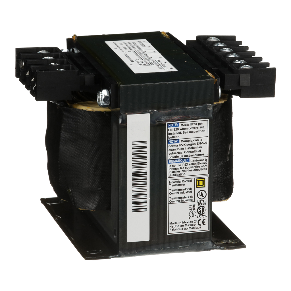 9070T250D19 - Transformer, Type T, industrial control, 250VA, 1 phase ...
