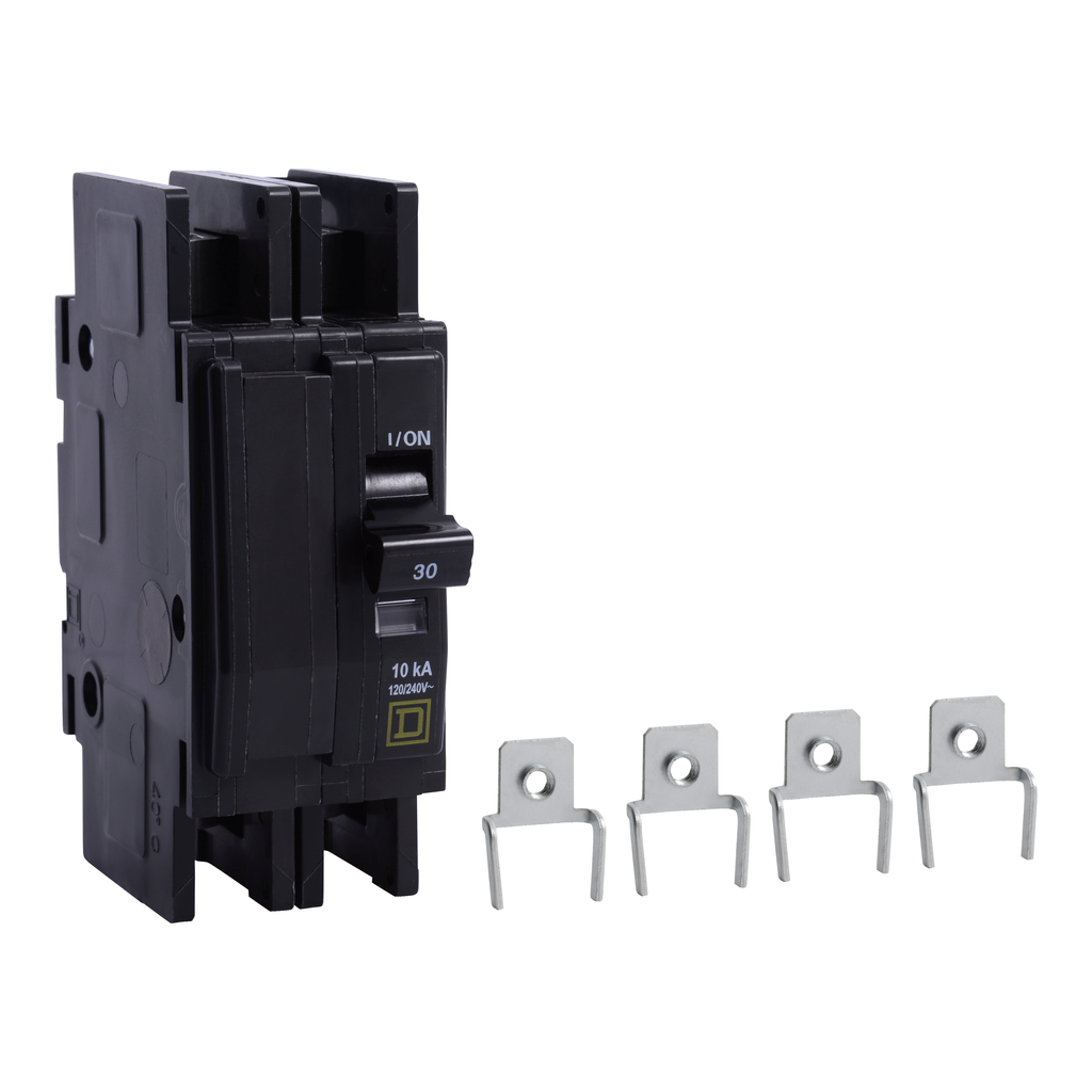 QOUR2303100 - Mini circuit breaker, QOU, 30A, 2 pole, 120/240 VAC, 10kA ...