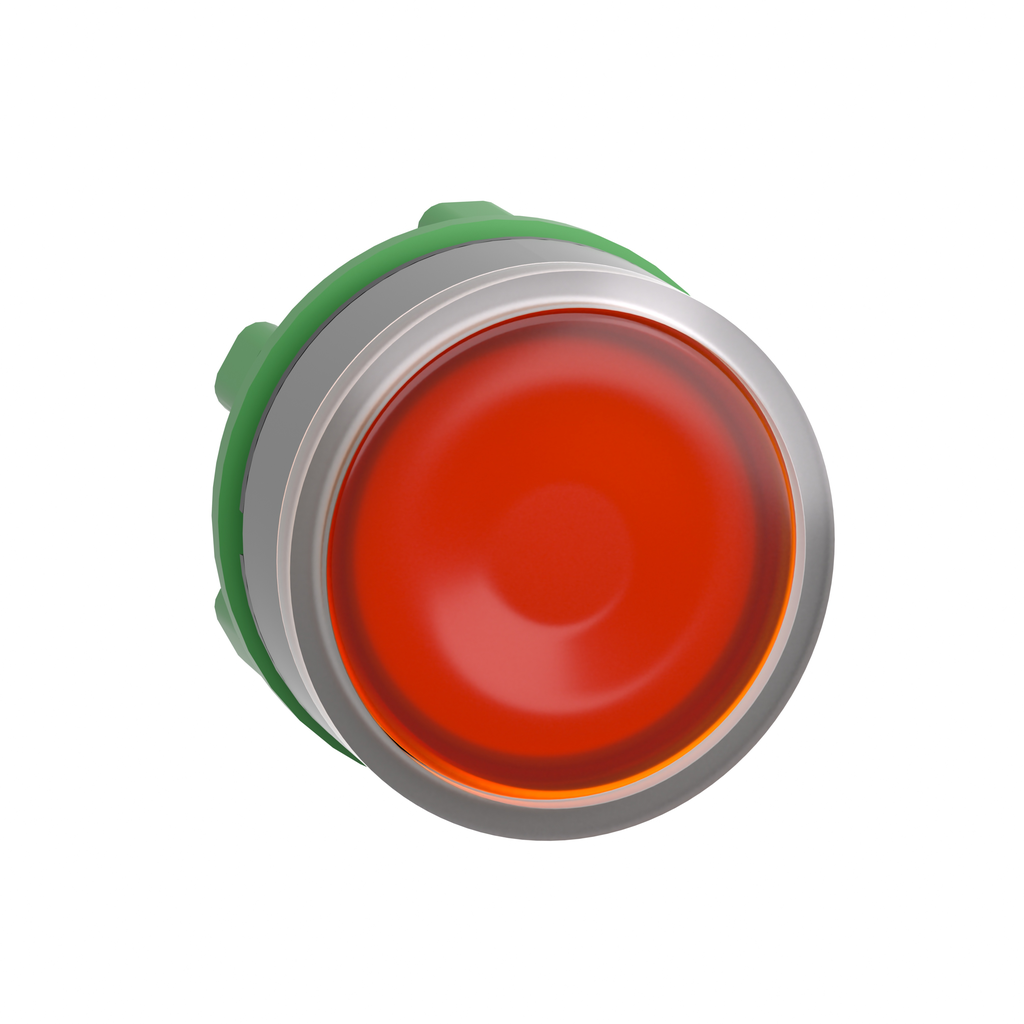 ZB5AH083C0 - Head for illuminated push button, Harmony XB5, grey bezel, yellow flush, 22mm ...