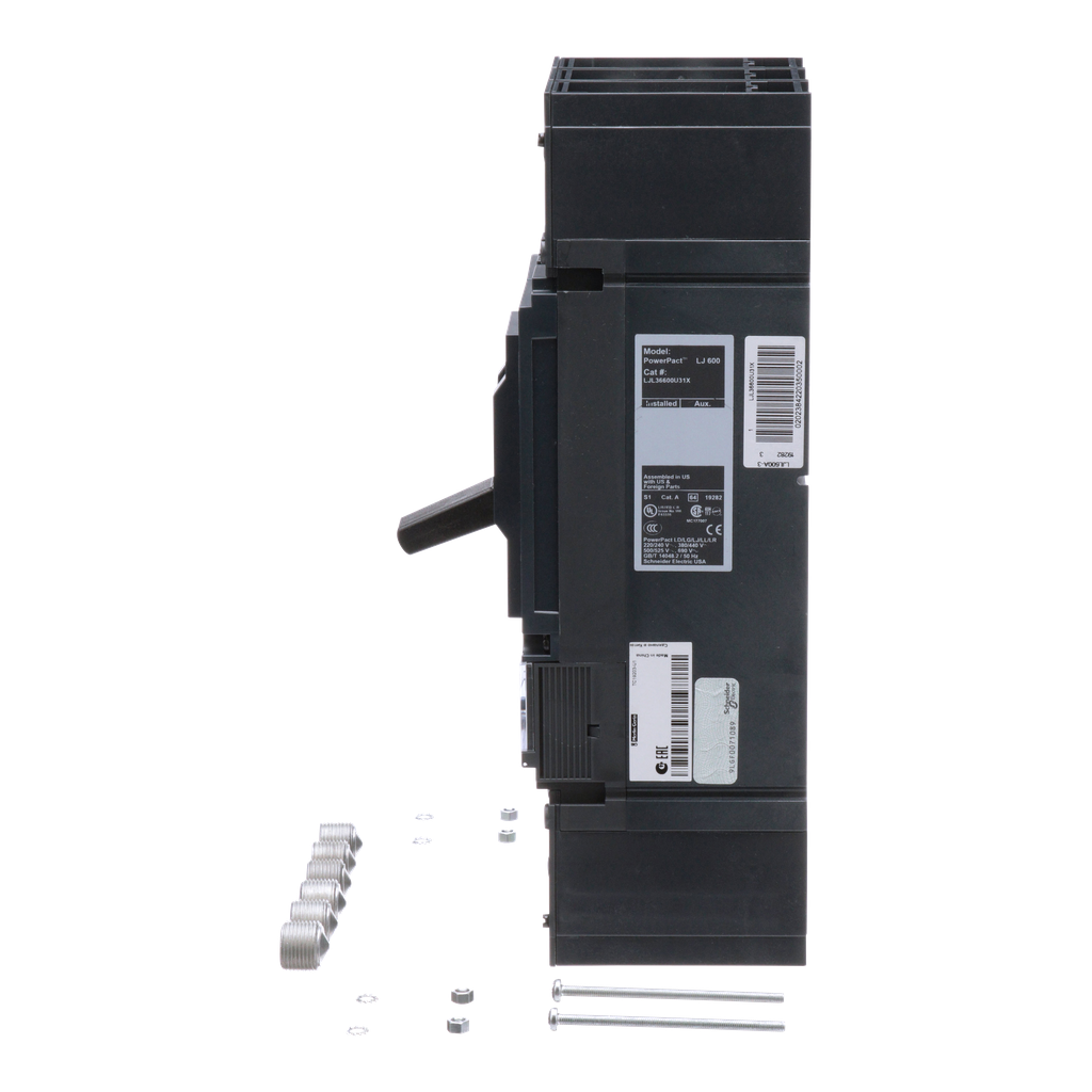 Square D LJL36600U31X 3-Pole 600 Amp 600 Volt Electronic Trip Molded ...