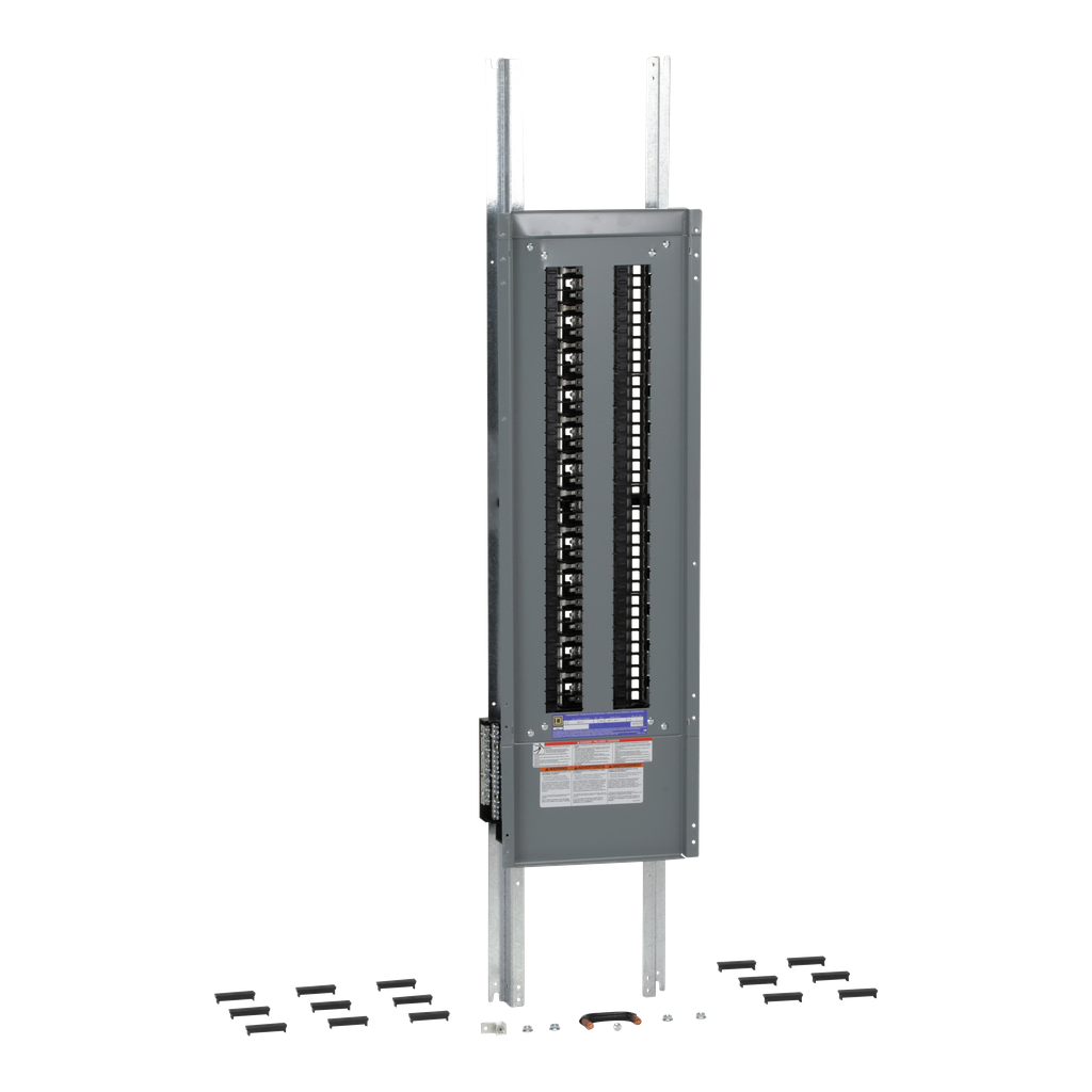 Panelboard interior, NQ, main lugs, 400A, Al bus, 72 pole spaces, 3 ...