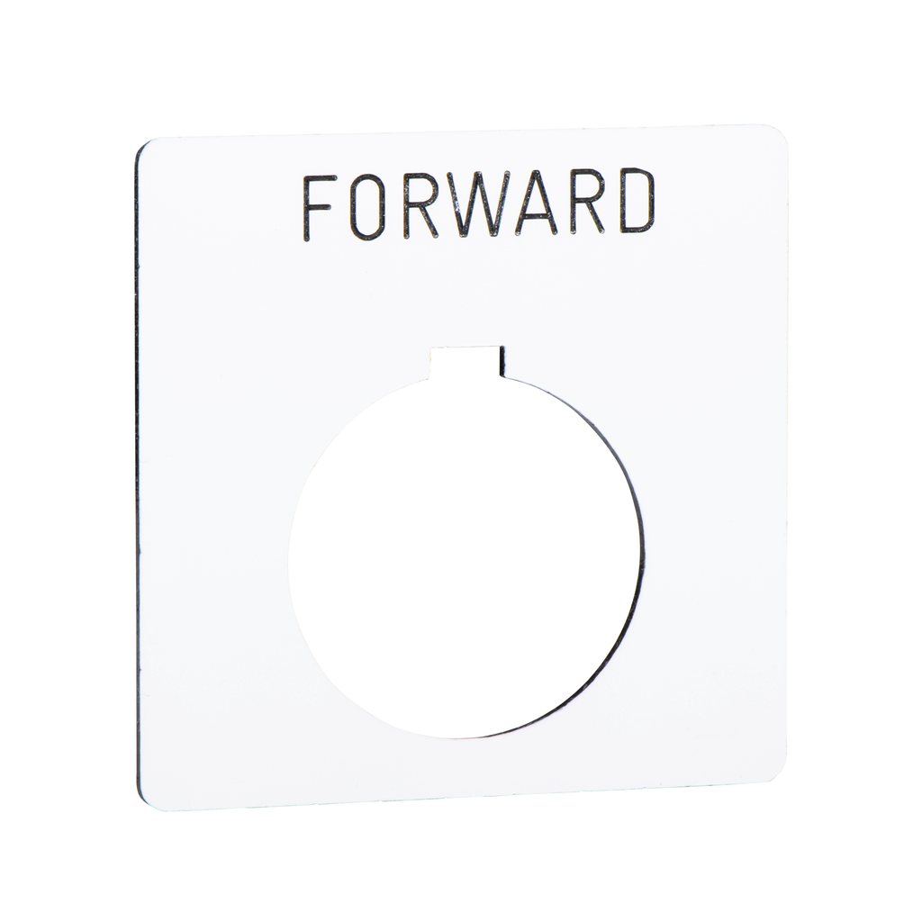 Square D 9001KN106WP Type K 30 mm Push Button Legend Plate | Crawford ...