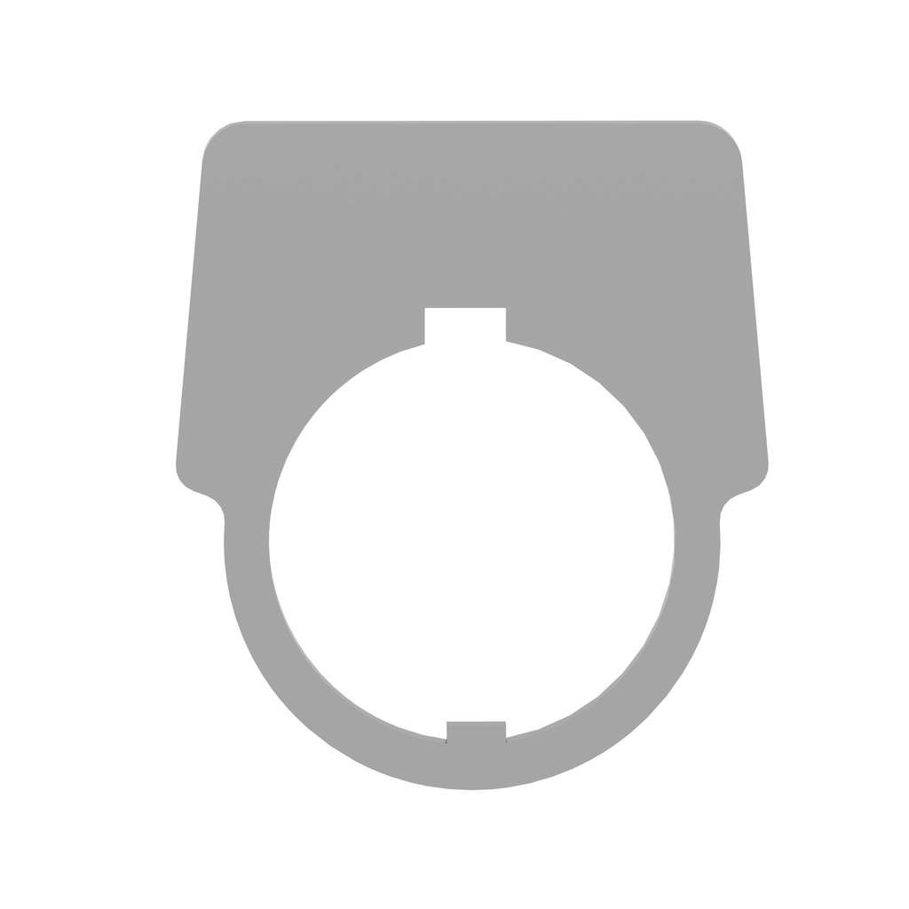 Square D 9001KN300 44 x 50 mm Aluminum Blank Push Button Standard ...