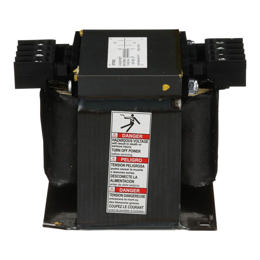 Transformer, Type T, industrial control, 500VA, 1 phase, 208V primary ...