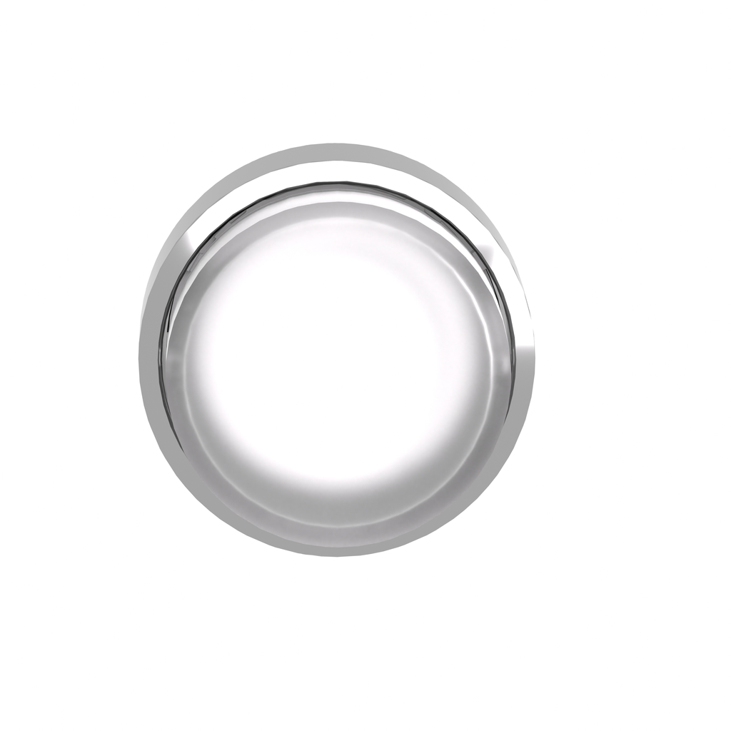 Head for illuminated push button, Harmony XB4, metal, white projecting ...