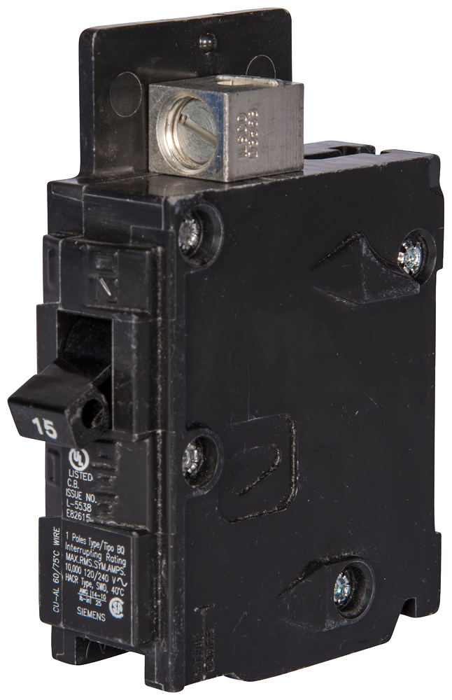 Siemens BQ1B020L 1-Pole 20 Amp 120 Volt 10 K Circuit Breaker Line Lugs | Viking Electric