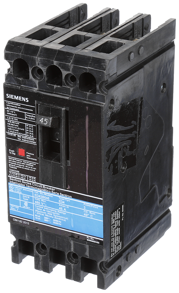 Siemens ED43B045L BRKR ED4 3P 480V 45A | Cooper Electric