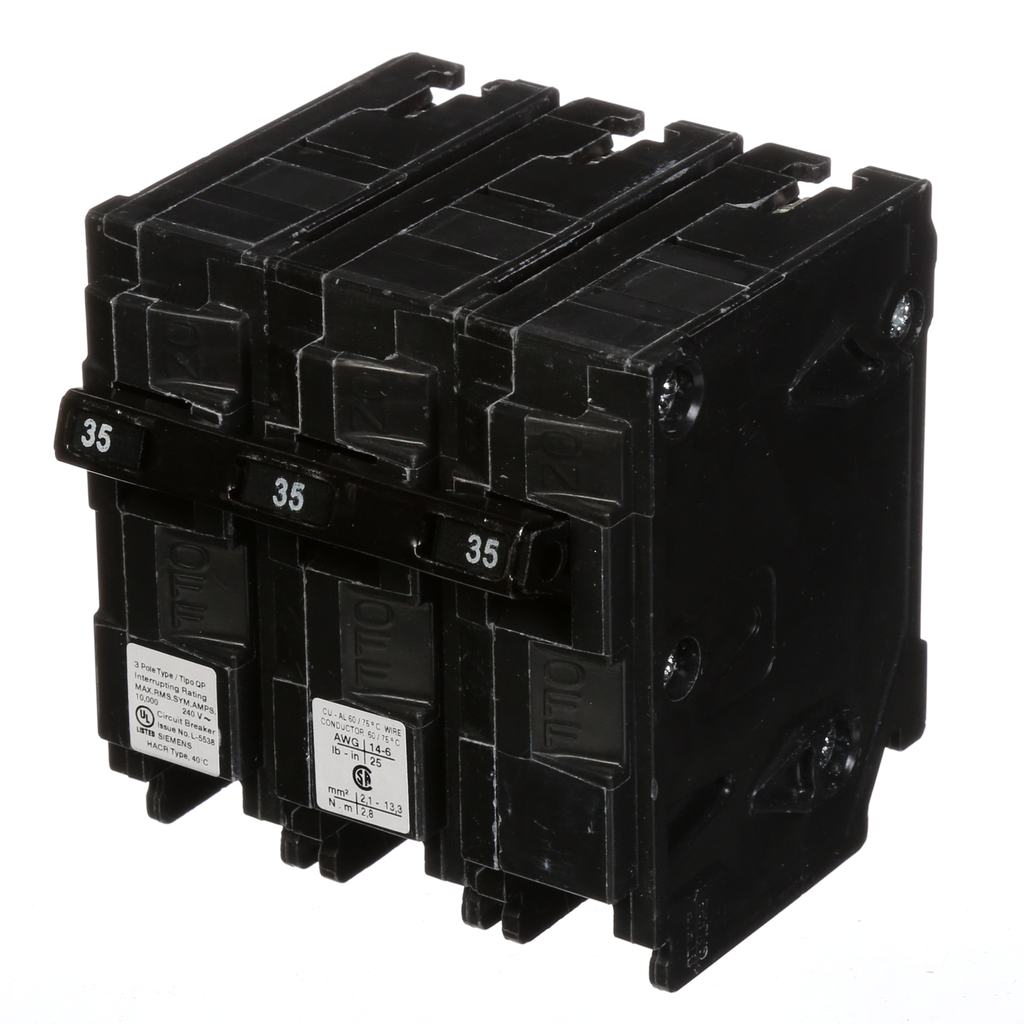 Siemens Q335 Breaker 35 Amp 3-Pole 240 Volt Circuit Breaker | Viking ...
