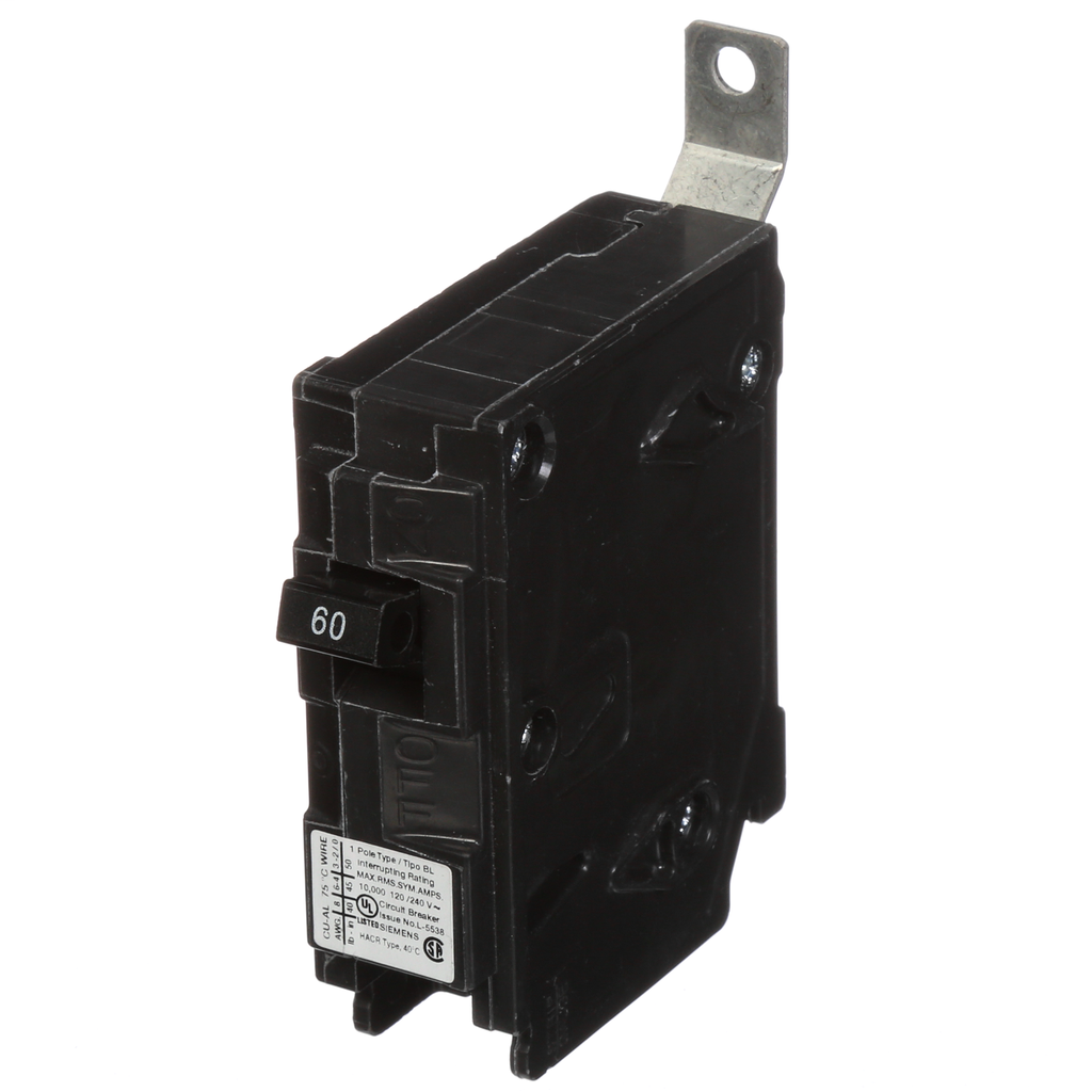 Siemens B160 1-Pole 60 Amp 120 Volt 10 K Circuit Breaker | Viking Electric