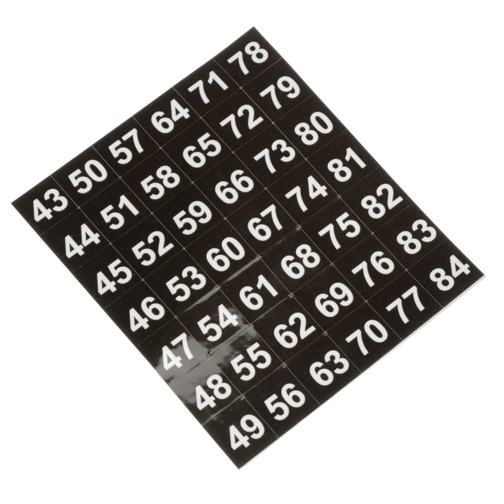 Siemens NBK04 600/Box Legend 43 to 84 Panelboard Number Strip | Viking ...