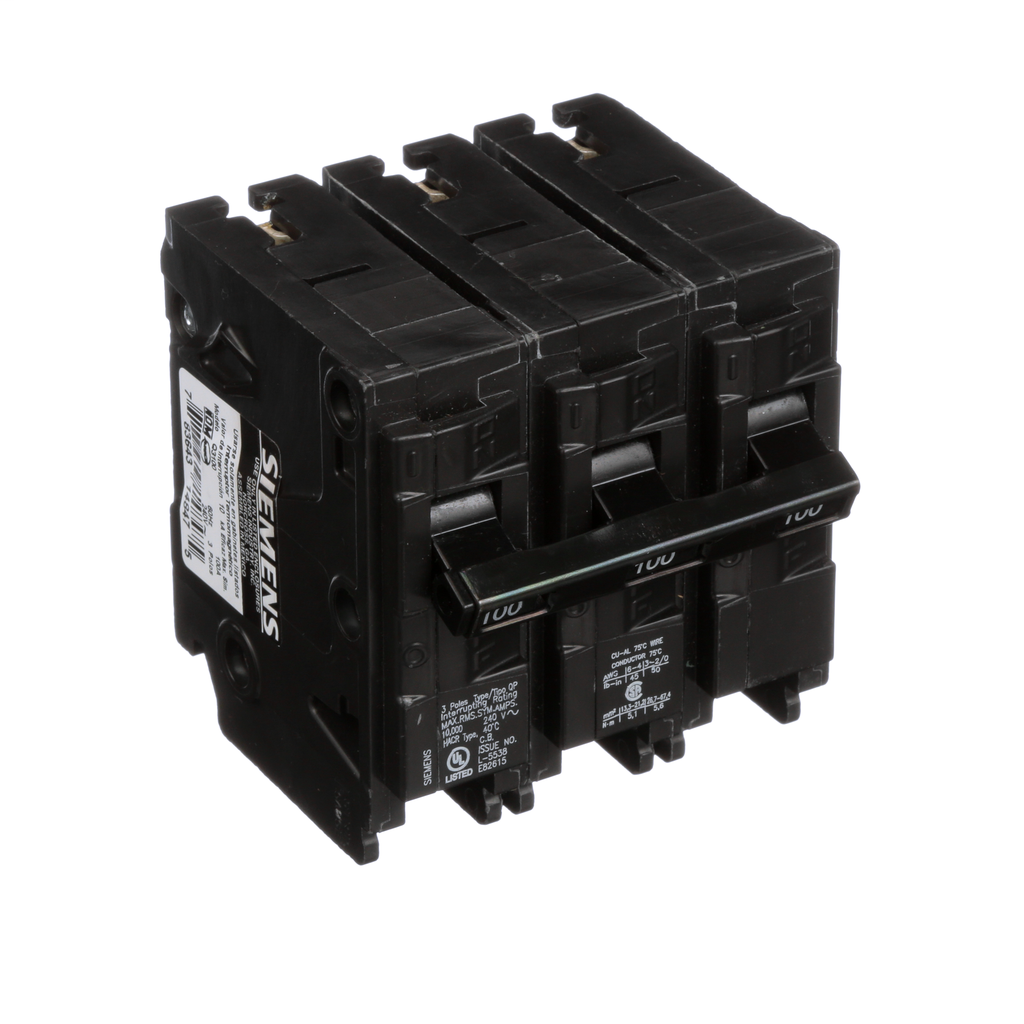 Siemens MBK3100 240 Volt 100 Amp 3-Phase 10 kA Load Center Main Breaker ...