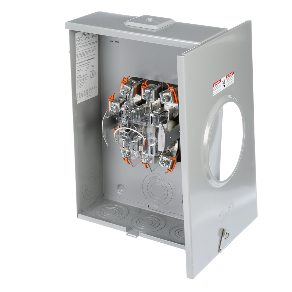 Siemens 40407-02QG 600 VAC 200 Amp 1-Phase 3-Wire 7-Jaw 1-Position ...