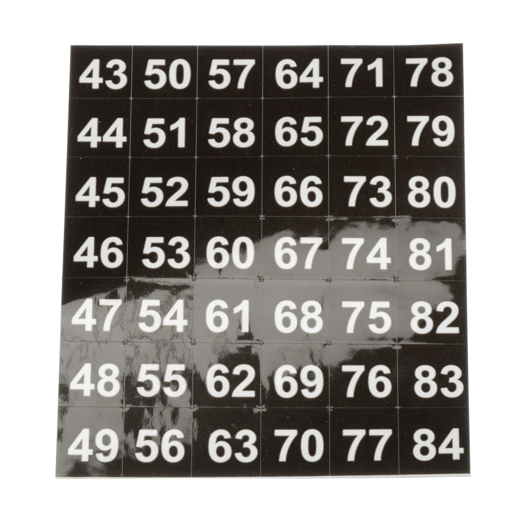 Siemens NBK04 600/Box Legend 43 to 84 Panelboard Number Strip | Viking ...