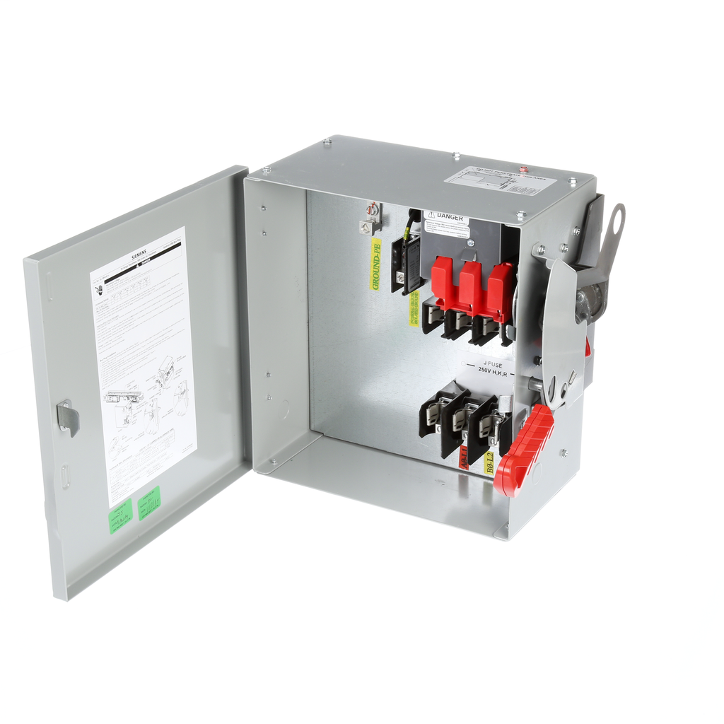 Siemens SLVBH3610G 600 VAC 30 Amp 20 Hp 3-Pole 3-Wire Fusible Sentron ...