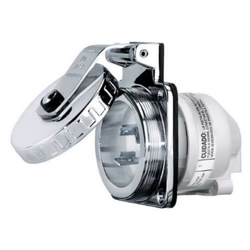 Locking Devices, Twist-Lock®, Marine Grade, Round Hull Inlet, 16A V AC ...